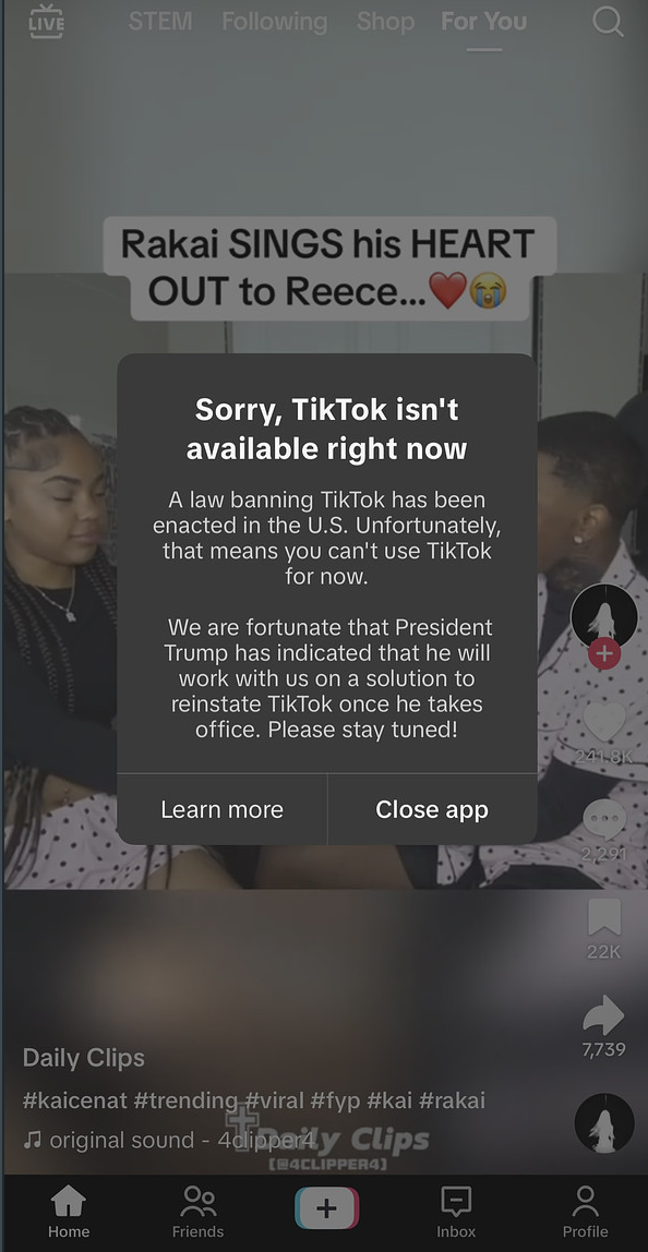 TikTok’s 14-Hour Ban: What Happened and What It Means for Users